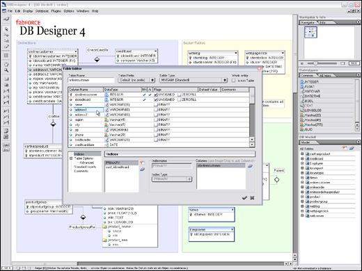 필요한 프로그램들과 기타정보 데이터베이스 설계 무료 툴 Dbdesigner 4