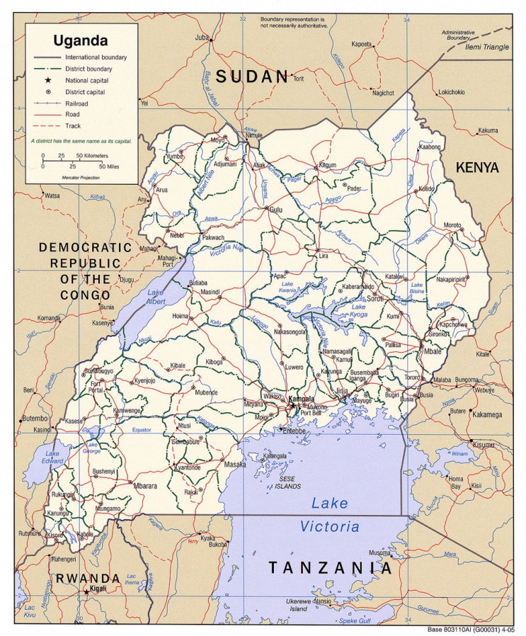 아프리카 지도/동아프리카 지도 - 우간다 지도 Uganda map : 네이버 블로그